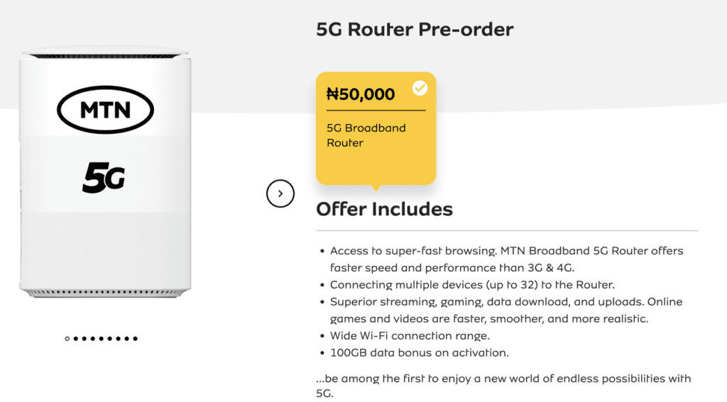 5G is Live in Nigeria: See How to get an MTN 5G Router » PhoneCorridor