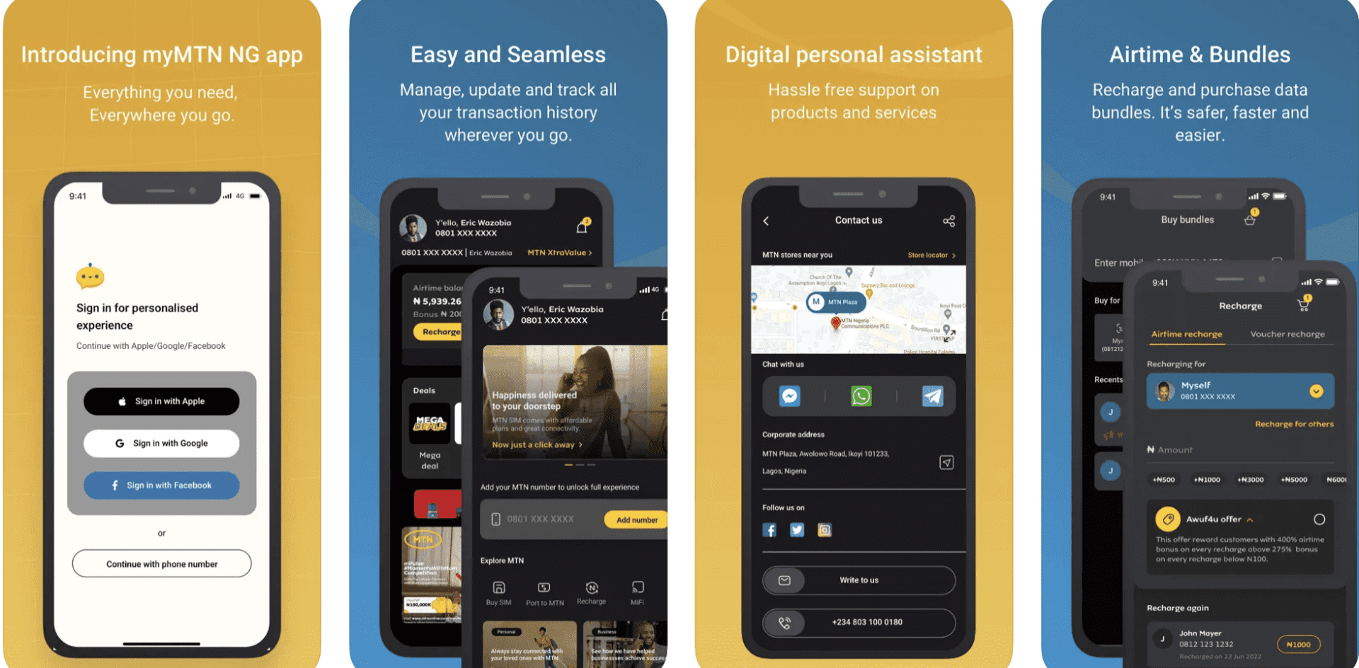 MyMTN App- How to download, Login, Buy Data and Pay Bills